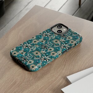 Pearl-fect in Blue Beaded Phone Case | Aesthetic Beaded Effect ...