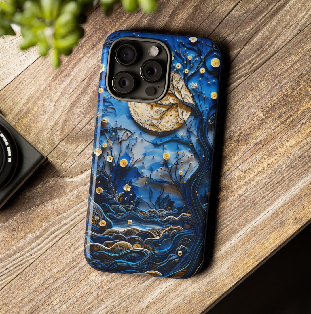 Twinkle Little Starry Night Phone Case | 3D Celestial Moon and Stars ...
