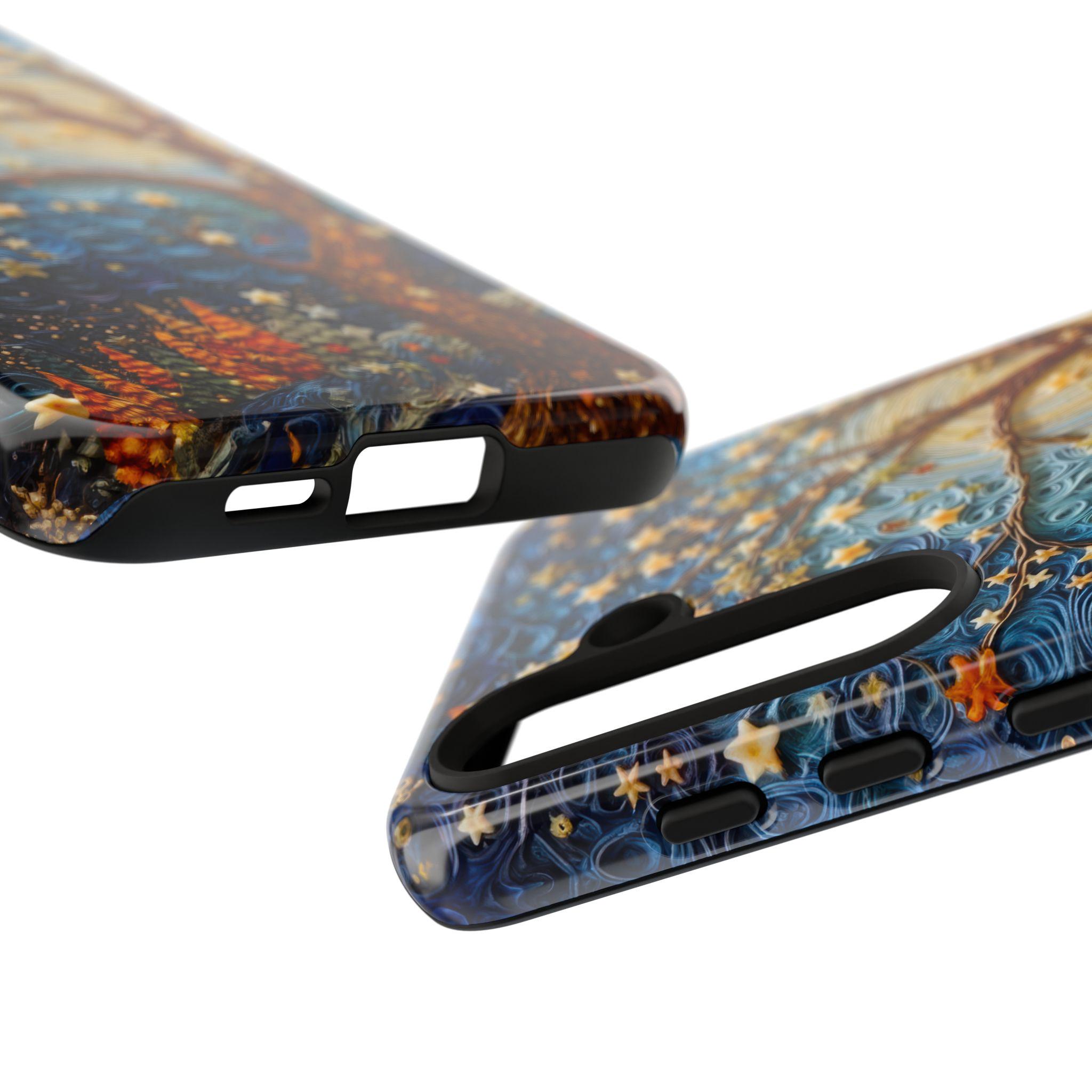 Starry Night Lunar Lullaby Phone Case | Delicate Embroidery Effect ...