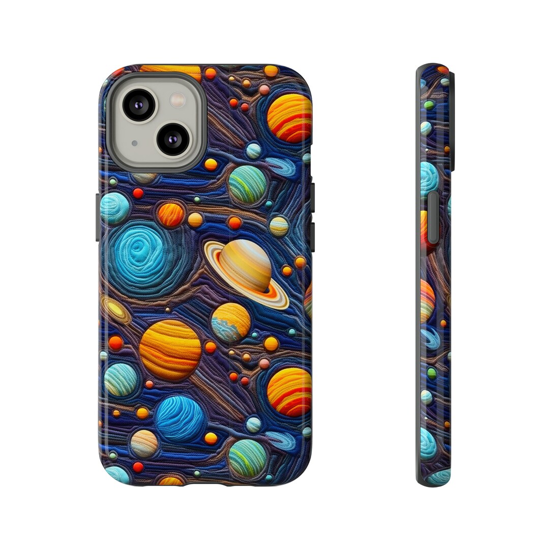 The Big Bang Celestial Phone Case Cute Embroidered Effect Planetary ...
