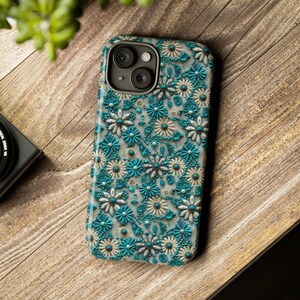 Pearl-fect in Blue Beaded Phone Case | Aesthetic Beaded Effect ...