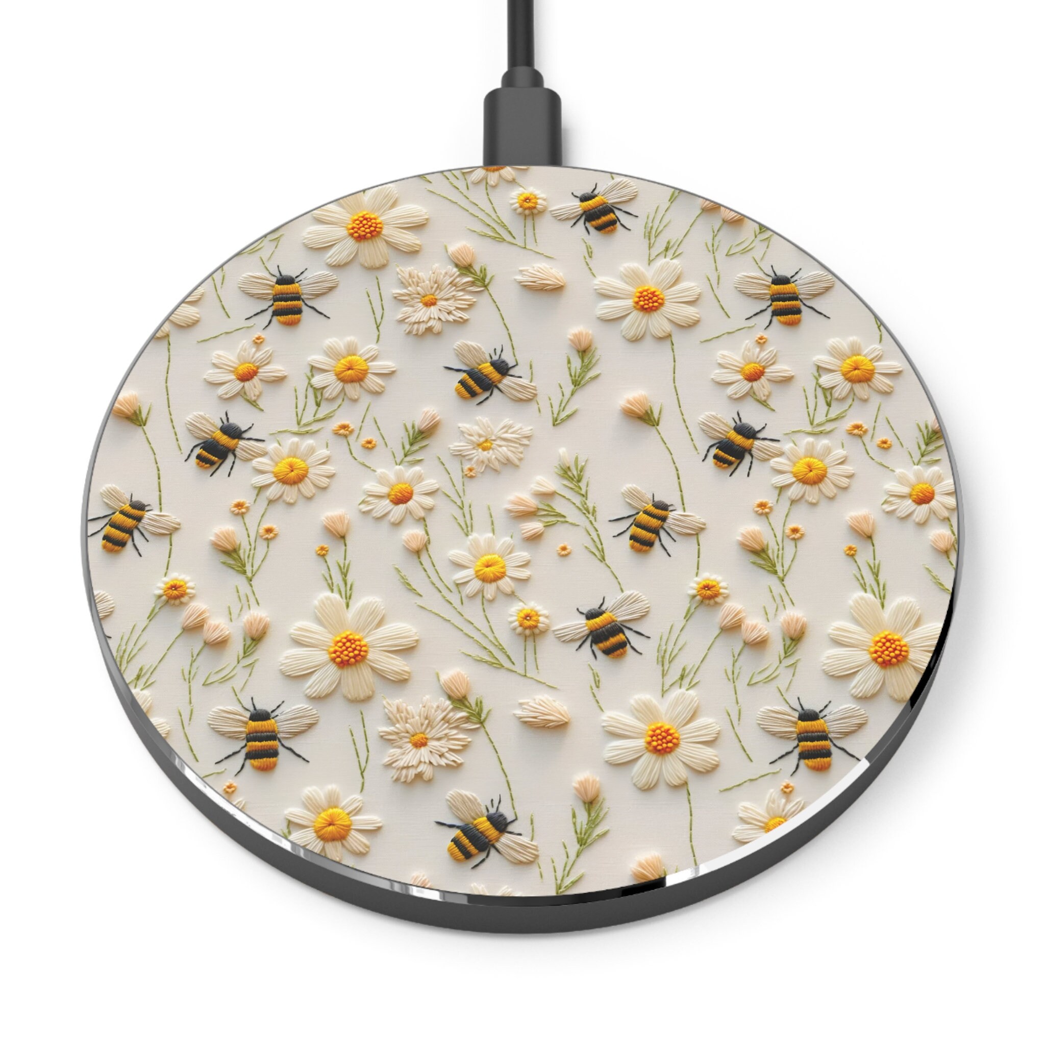 Afternoon Bee-light Bumblebee Wireless Phone Charger, 3D Faux ...