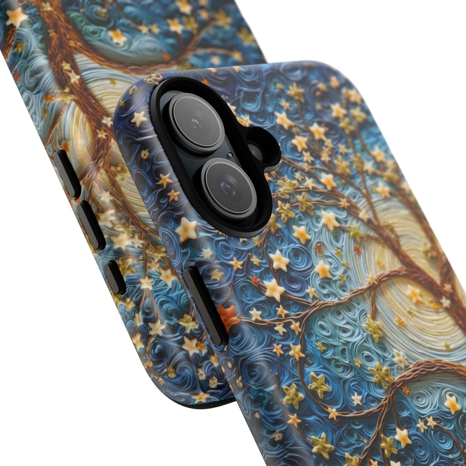 Starry Night Lunar Lullaby Phone Case | Delicate Embroidery Effect ...