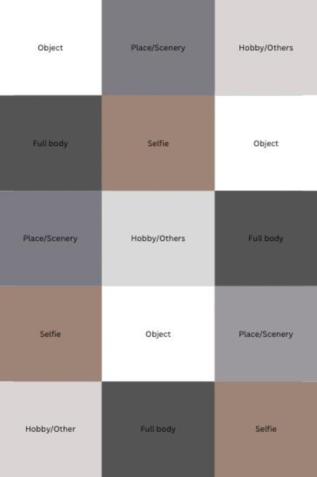 Content Planner Instagram Grid Template - Etsy