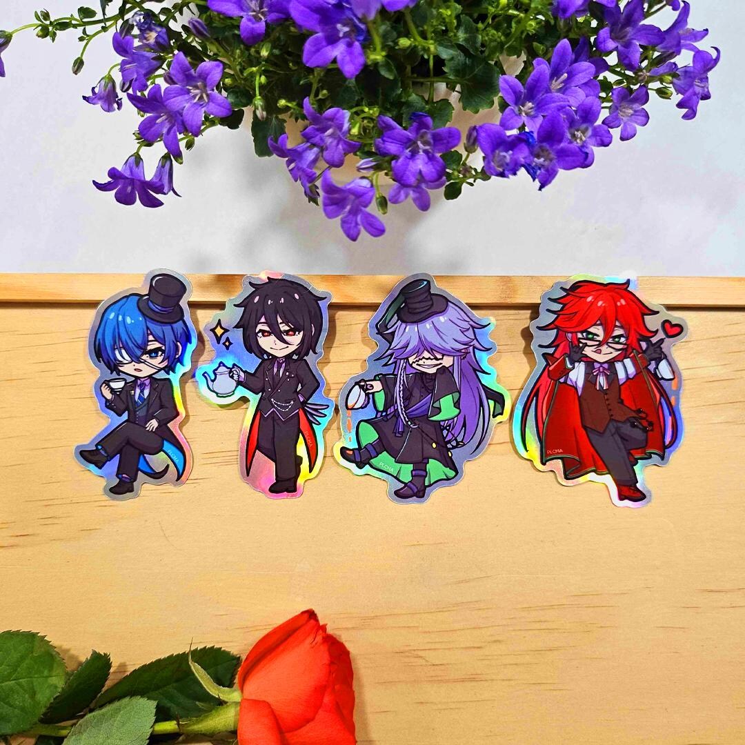 Black Butler Stickers : Ciel, Sebastian, Undertaker, Grell - Etsy