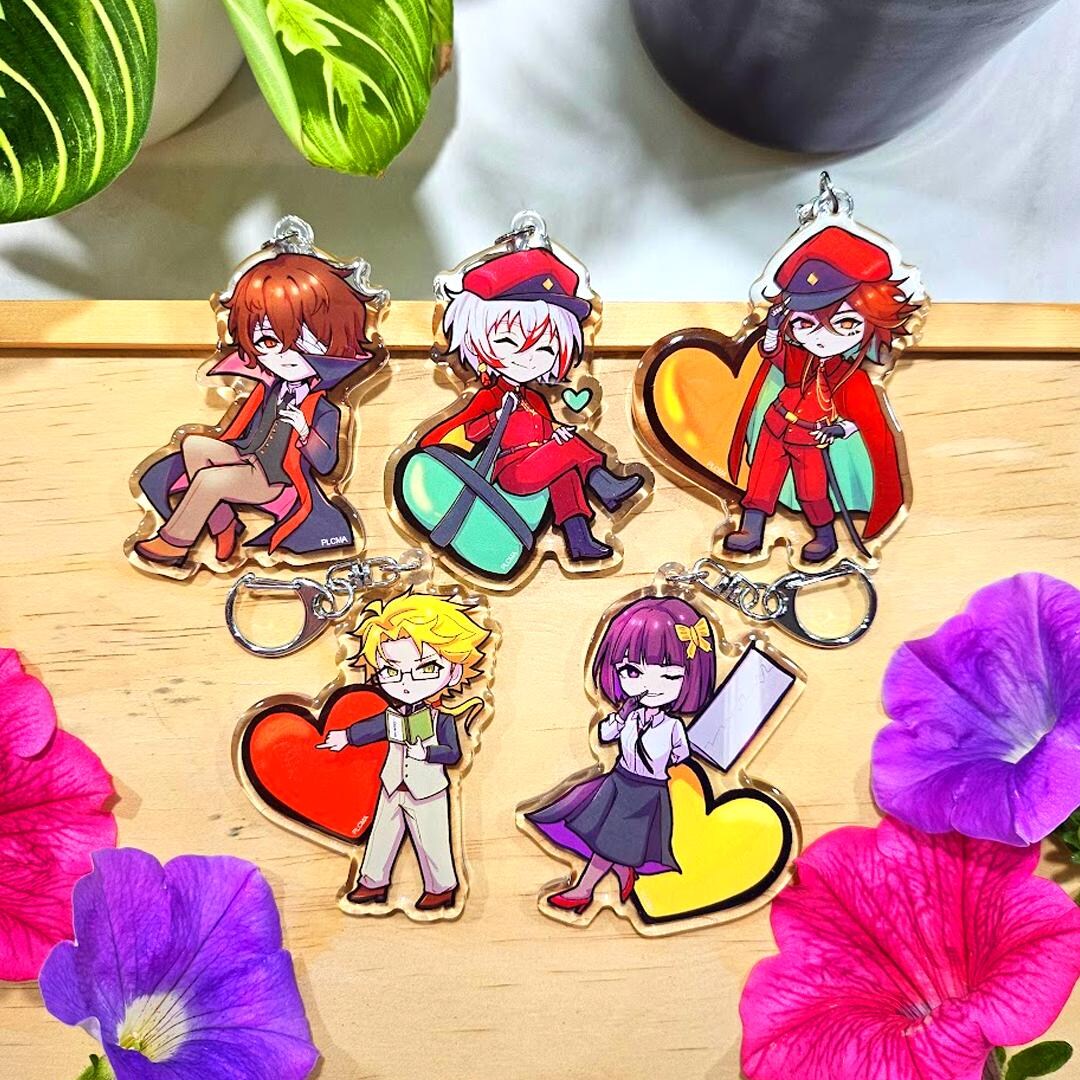 BSD Keychains : Dazai Beast, Jouno, Tecchou, Kunikida, Yosano - Bungo ...