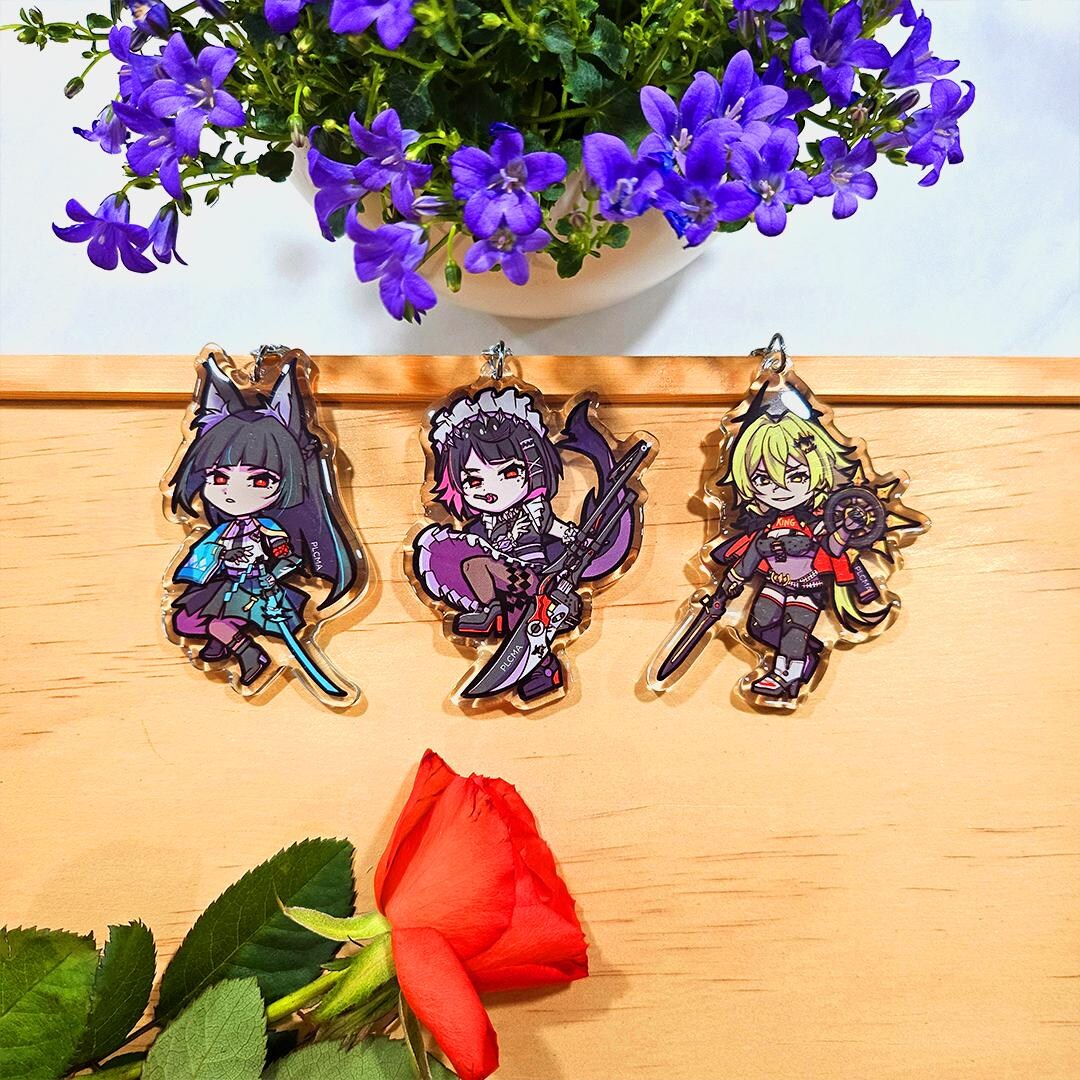 Zenless Zone Zero Keychains : Miyabi, Ellen, Caesar - ZZZ - Etsy