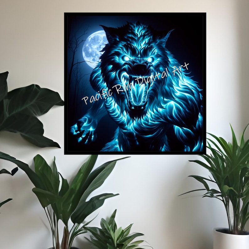 Luminescent Werewolf. Digital Wall Art. Imagination Runs Wild With ...