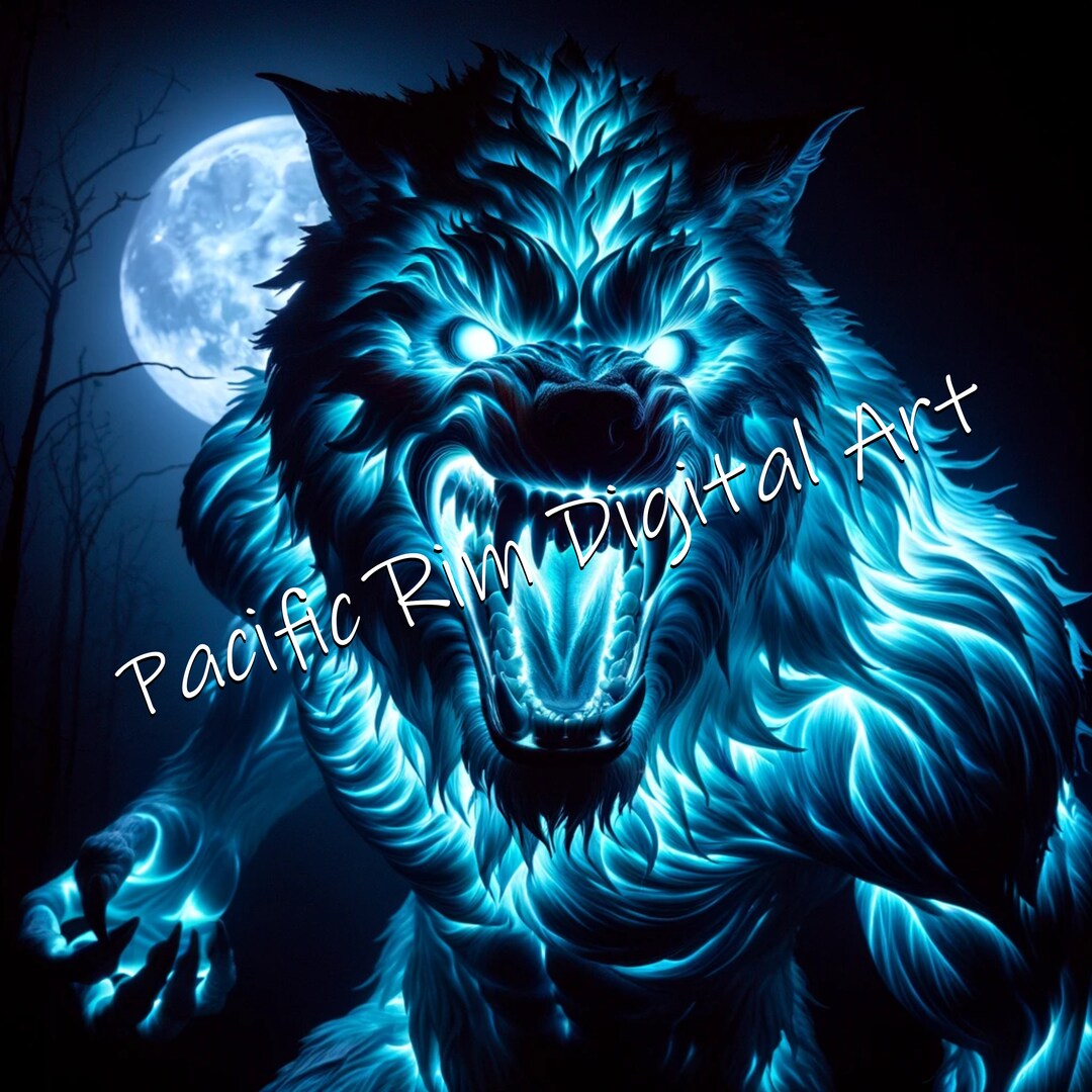 Luminescent Werewolf. Digital Wall Art. Imagination Runs Wild With ...