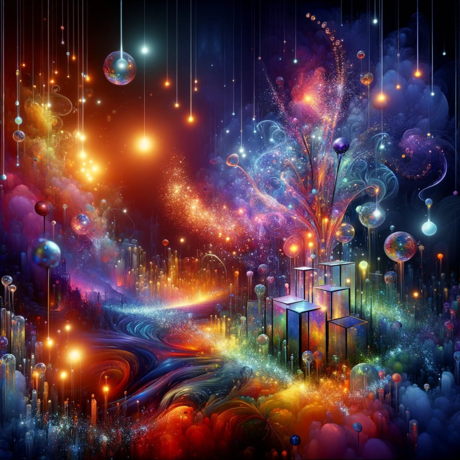 Fantasy AI Generated Wall Art. Eye Catching, Interesting, Whimsical ...