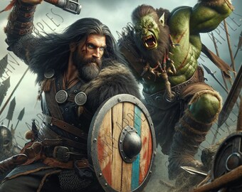 Shadow Knight Warrior Ogre Brute Digital Art Instant - Etsy