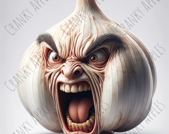 Funny Screaming Gourds Digital Art Hilarious Ugly Veggies Printable PNG ...