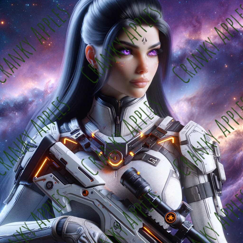 Shadow Operative Cosmic Tech Suit Sci Fi Art Instant Download Fantasy ...