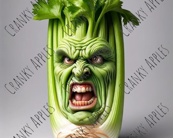Funny Screaming Gourds Digital Art Hilarious Ugly Veggies Printable PNG ...