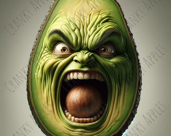 Screaming Silly Funny Potato Digital Art Hilarious Ugly - Etsy