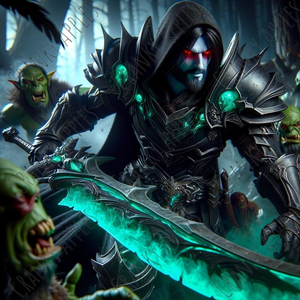 Undead Wraith Knight Spectral Warrior Digital Art Instant - Etsy