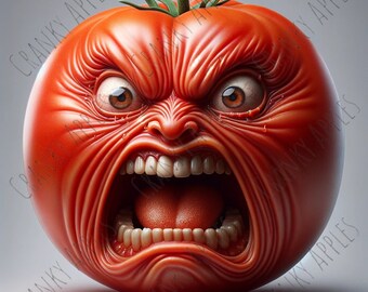 Funny Screaming Silly Lettuce Digital Art Ugly Hilarious Veggies ...