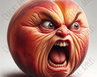 Funny Screaming Papaya Digital Art Hilarious Ugly Fruits - Etsy