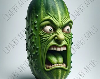 Funny Screaming Gourds Digital Art Hilarious Ugly Veggies Printable PNG ...
