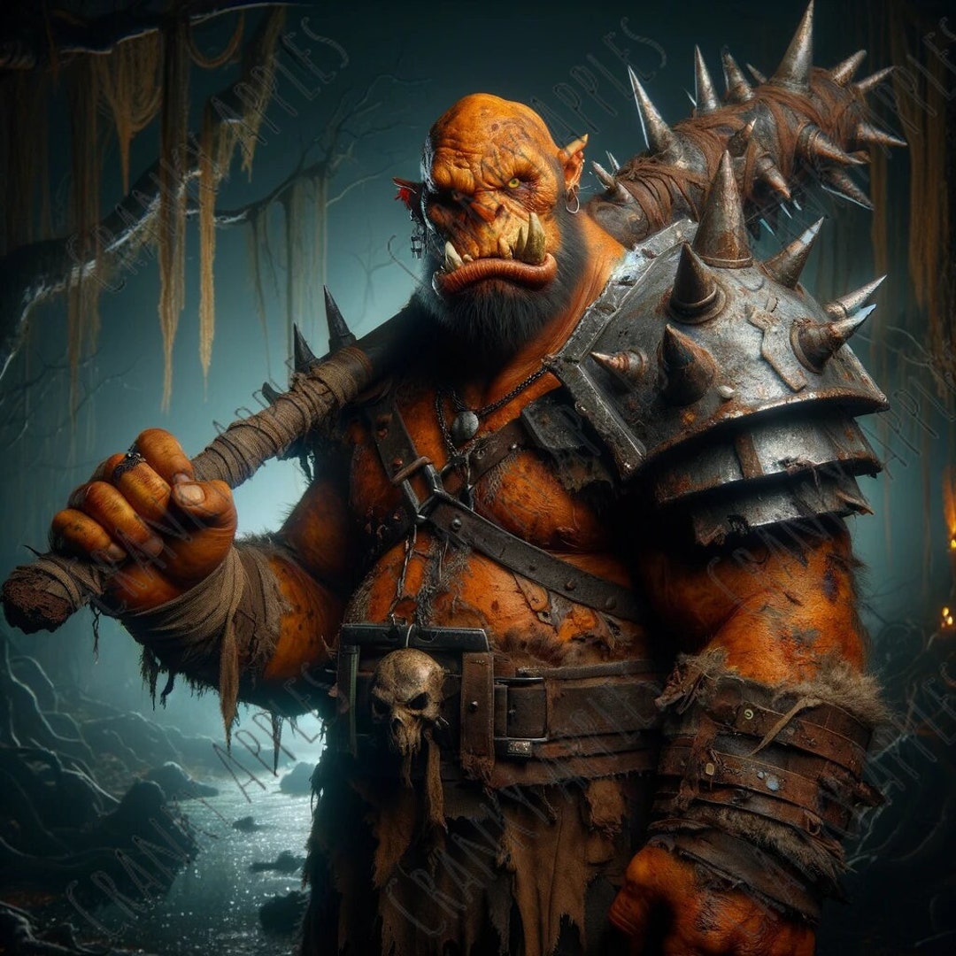 Ogre Warlord Brute Warrior Chieftain Digital Art Fantasy Artwork ...