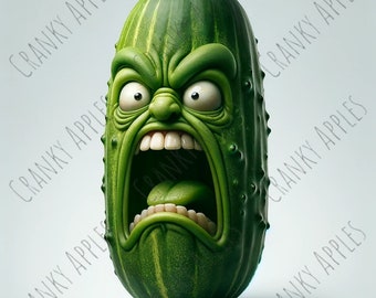 Funny Silly Screaming Corn Digital Art Hilarious Ugly Veggies Printable ...