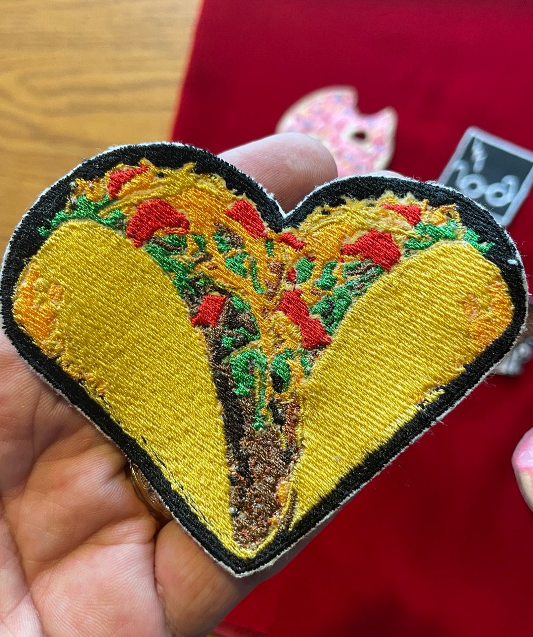 Tacos Love Patch 3x3.5” Original Design - Etsy