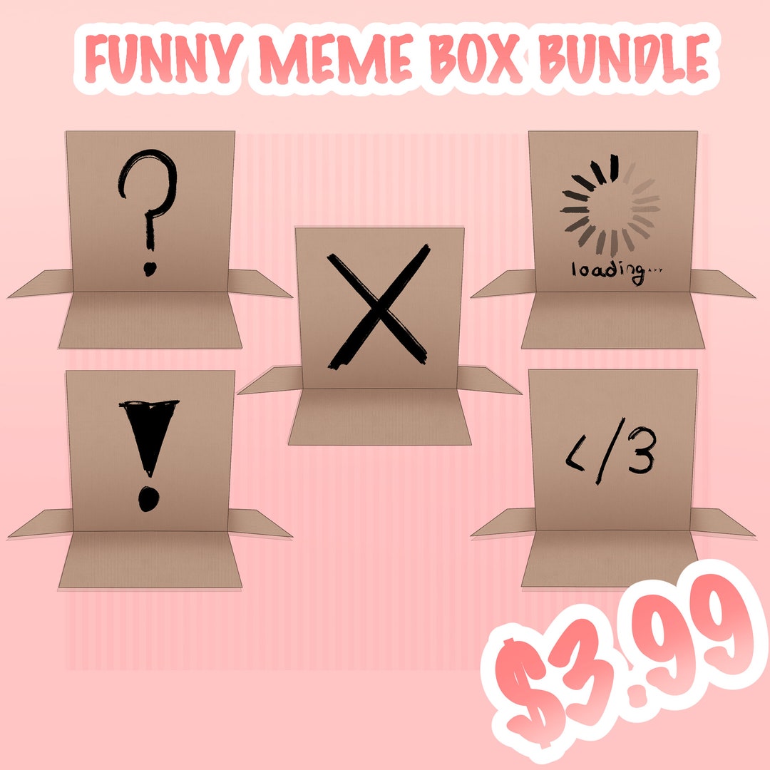 HQ Funny Box Vtuber Head Asset Bundle, Vtuber Cool Accessory, Un-rigged ...