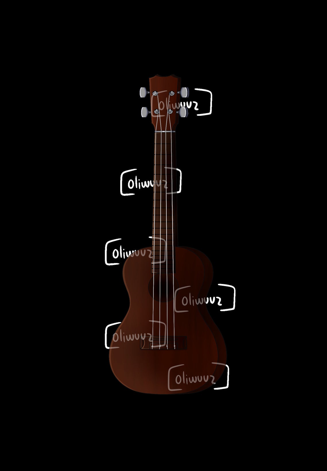 HQ Ukulele Vtuber Asset, Vtuber Musical Asset, Un-rigged Vtuber ...