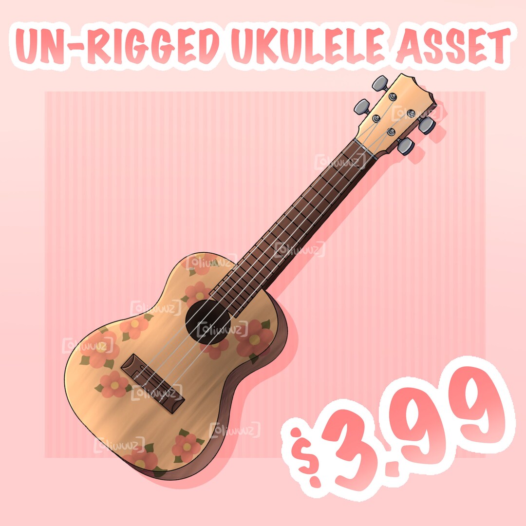 HQ Ukulele Vtuber Asset, Vtuber Musical Asset, Un-rigged Vtuber ...