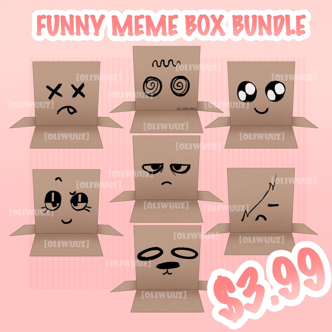 HQ Funny Box Vtuber Head Asset Bundle, Vtuber Cool Accessory, Un-rigged ...