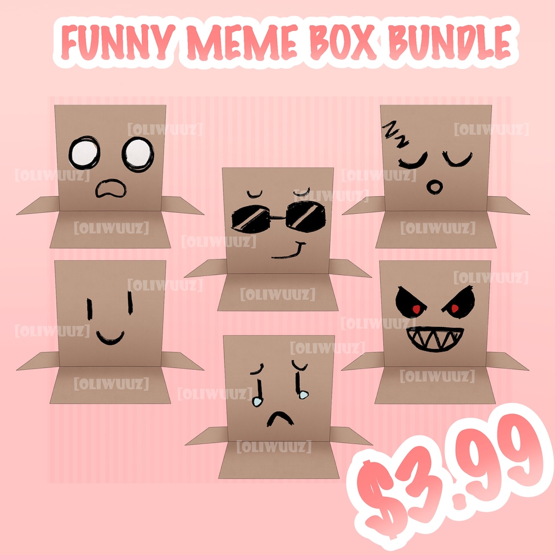 HQ Funny Box Vtuber Head Asset Bundle, Vtuber Cool Accessory, Un-rigged ...