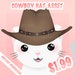 HQ Cowboy Hat Vtuber Asset, Vtuber Cool Accessory, Un-rigged Vtuber ...