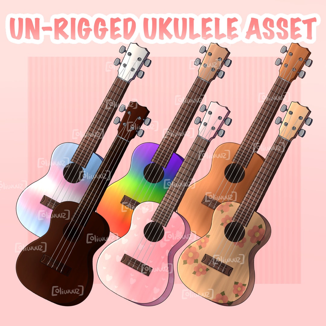 HQ Ukulele Vtuber Asset Bundle, Vtuber Music Asset, Un-rigged Vtuber ...
