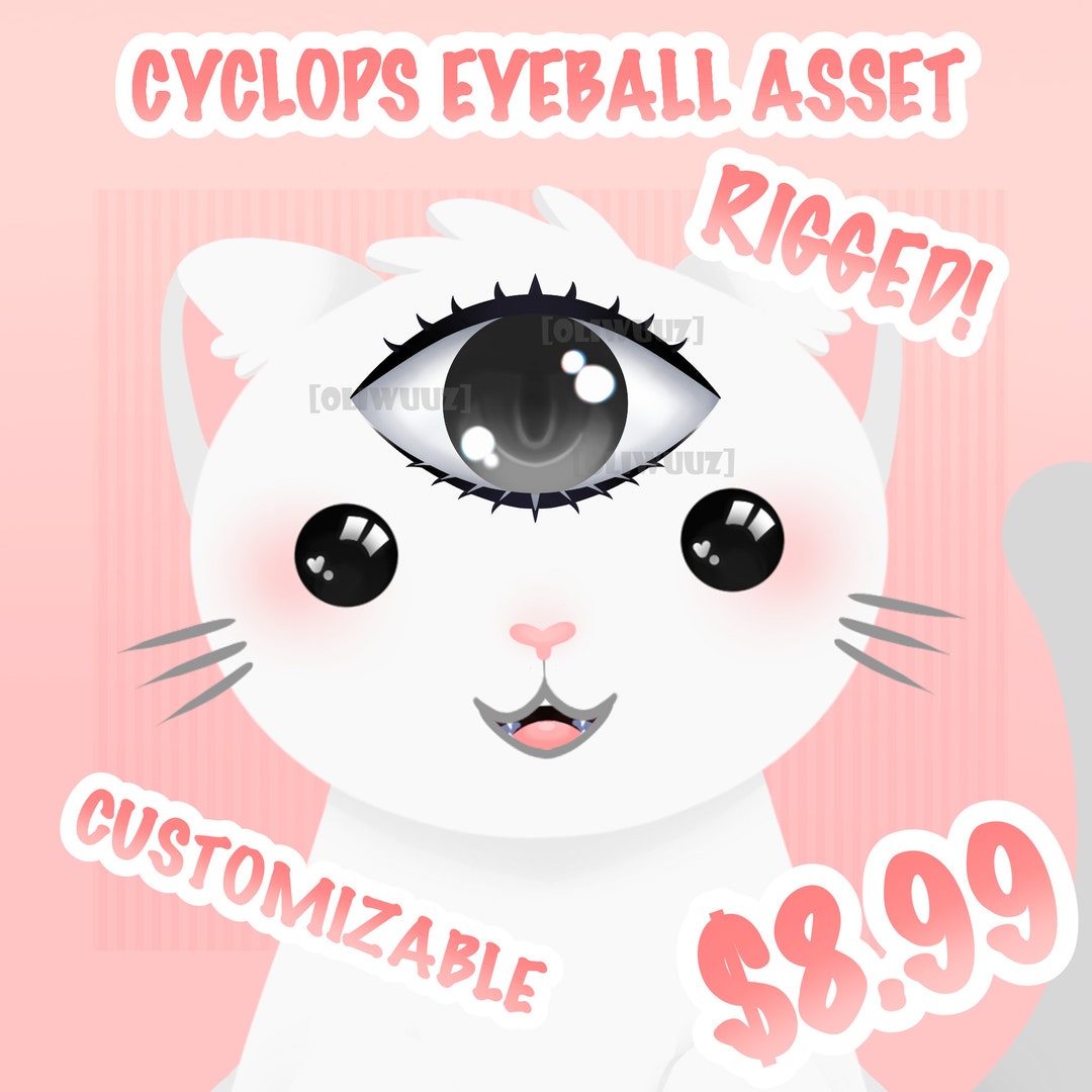 HQ Third Eye Vtuber Asset, Vtuber Funny Accessory, Rigged Vtuber ...