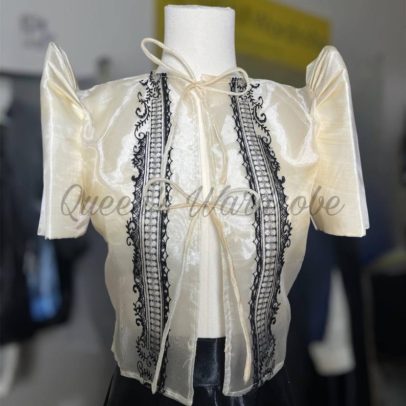 Filipiniana Bolero Style With Conquette Style - Etsy
