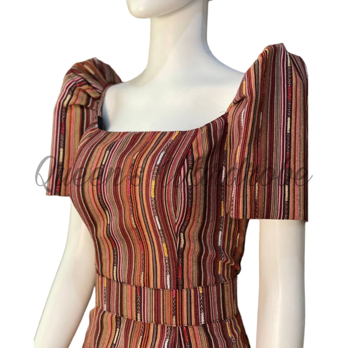 Inabel Filipiniana Serpentina Gown With Ethnic Design - Etsy