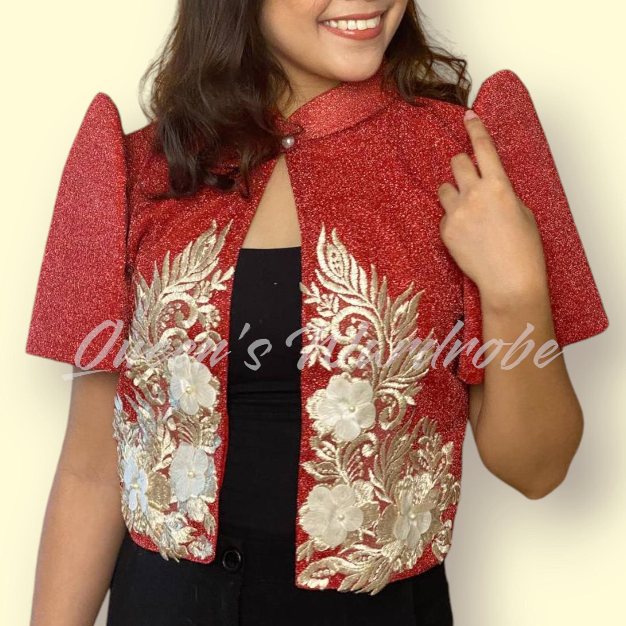 Filipiniana Bolero With Candy Crush Fabric - Etsy