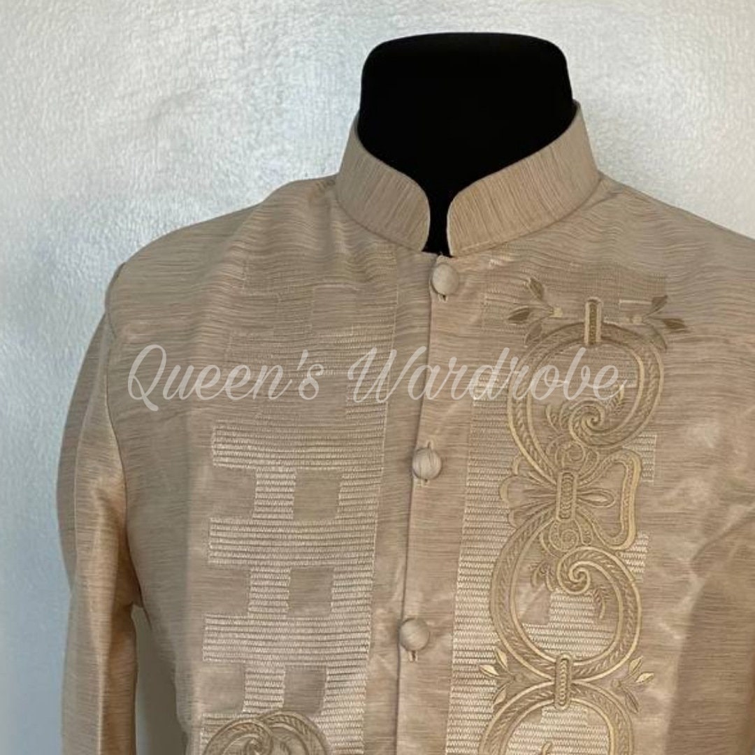 Coat Barong Tagalog Chinese Collar Edward Teng Design - Etsy