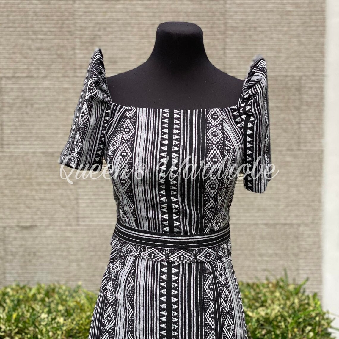 Inabel Filipiniana Serpentina Dress - Ethnic Design - Etsy