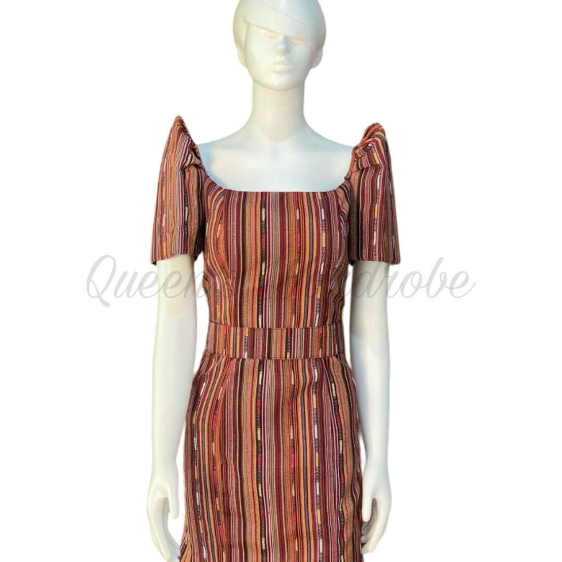 Inabel Filipiniana Serpentina Gown With Ethnic Design - Etsy