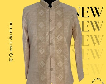 Coat Barong Tagalog Chinese Collar Edward Teng Design / Modern Filipino Barong - Etsy