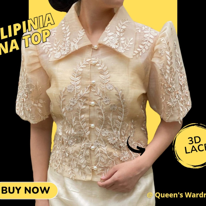 Filipiniana Top - Etsy
