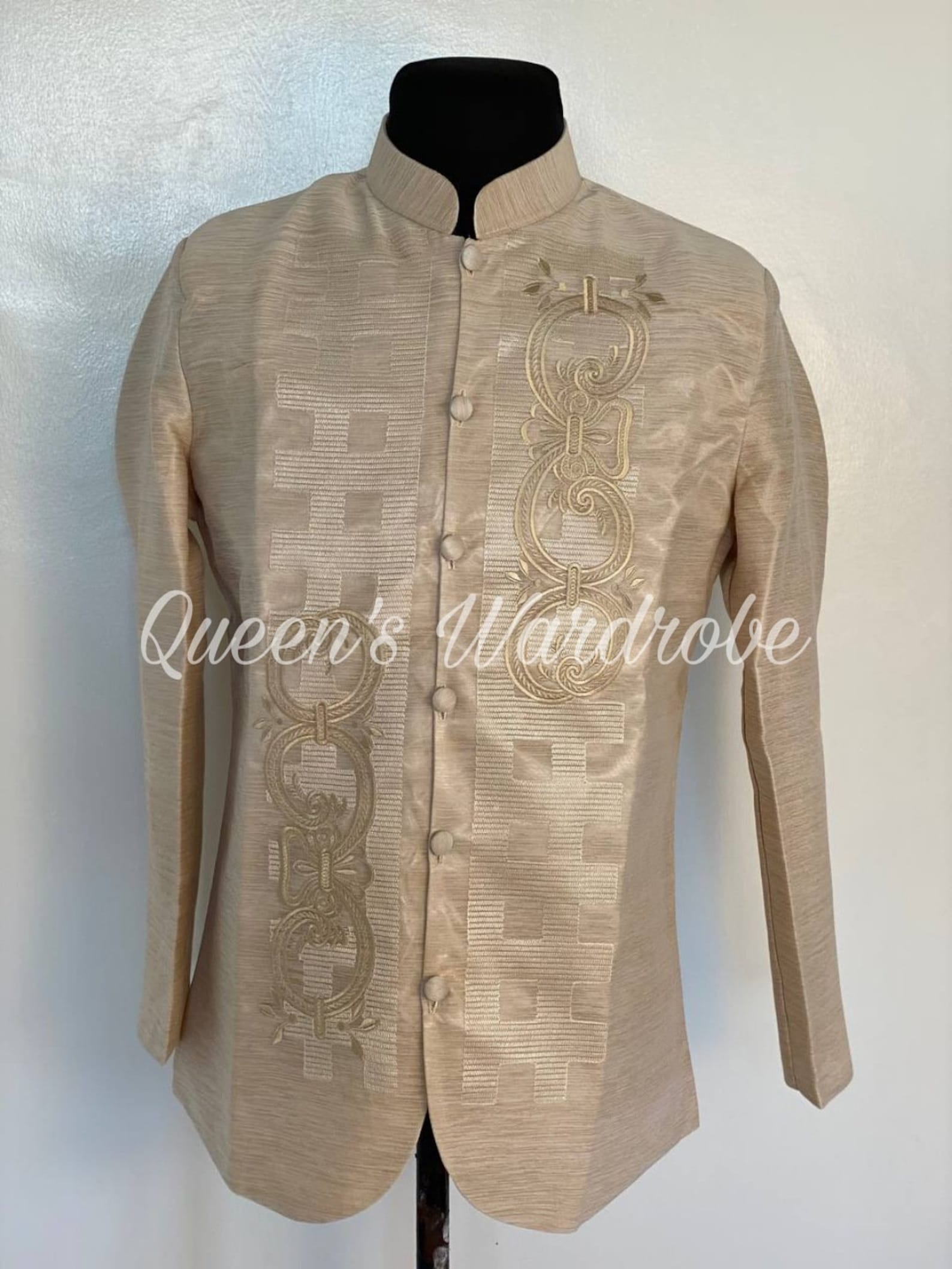 Coat Barong Tagalog Chinese Collar Edward Teng Design / Modern Filipino ...