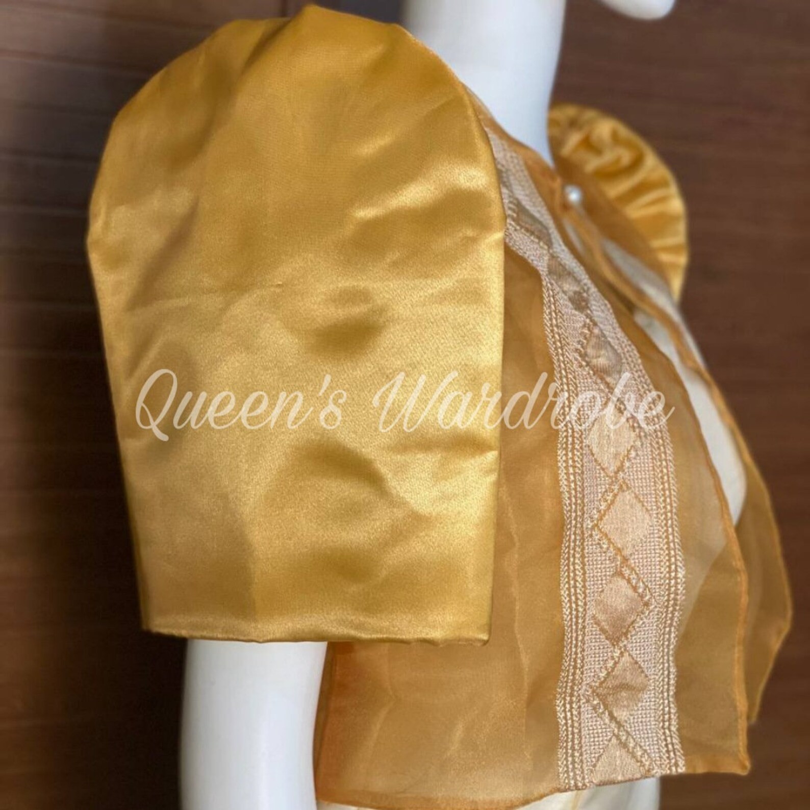 Filipiniana Bolero Top With Ethnic Design - Baliwag - Etsy