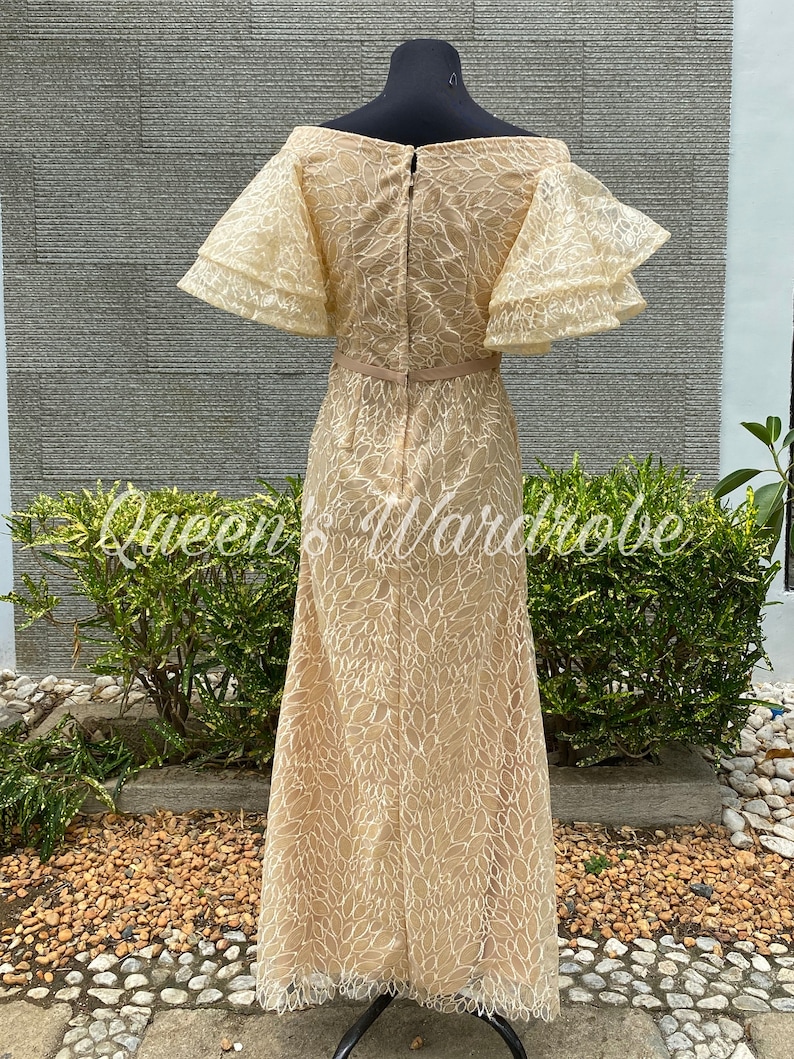 Serpentina Full Lace Mother Dress/principal Wedding Sponsor Gown - Etsy