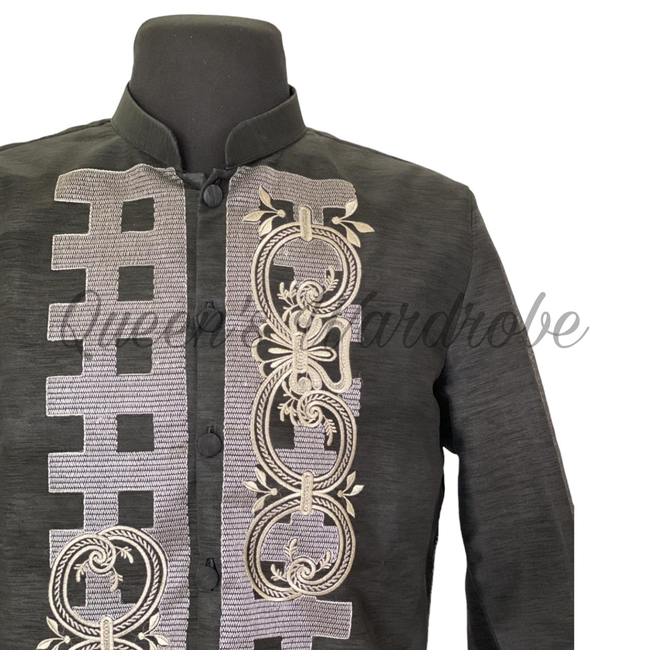 Premium Coat Barong Tagalog Chinese Collar Edward Teng Design Black - Etsy