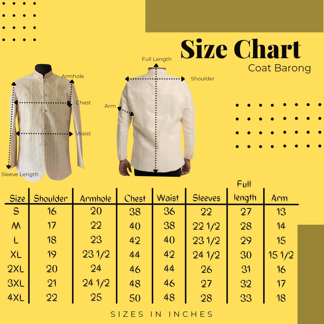 Coat Barong Tagalog Chinese Collar Edward Teng Design / Modern Filipino Barong - Etsy