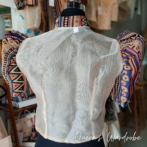 Filipiniana Bolero With Gold Orange Inabel Ethnic Fabric - Etsy