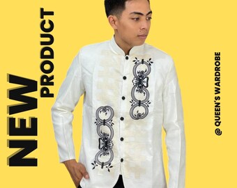 Coat Barong Tagalog Chinese Collar Edward Teng Design / Modern Filipino Barong - Etsy