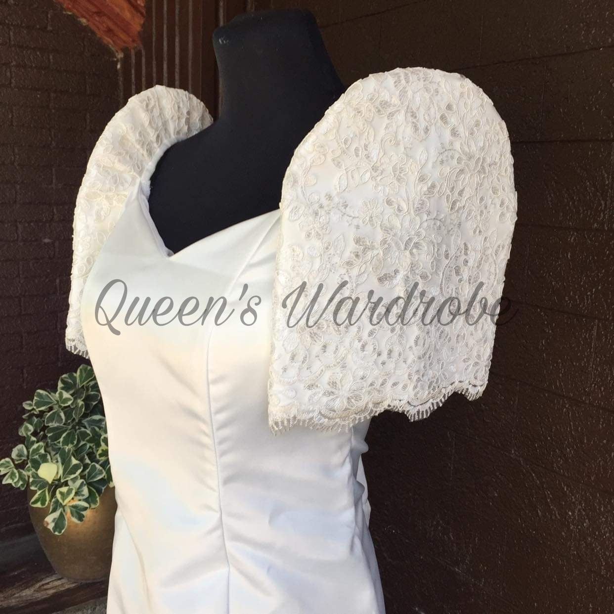 White Filipiniana With Corded Lace Sleeves - Etsy